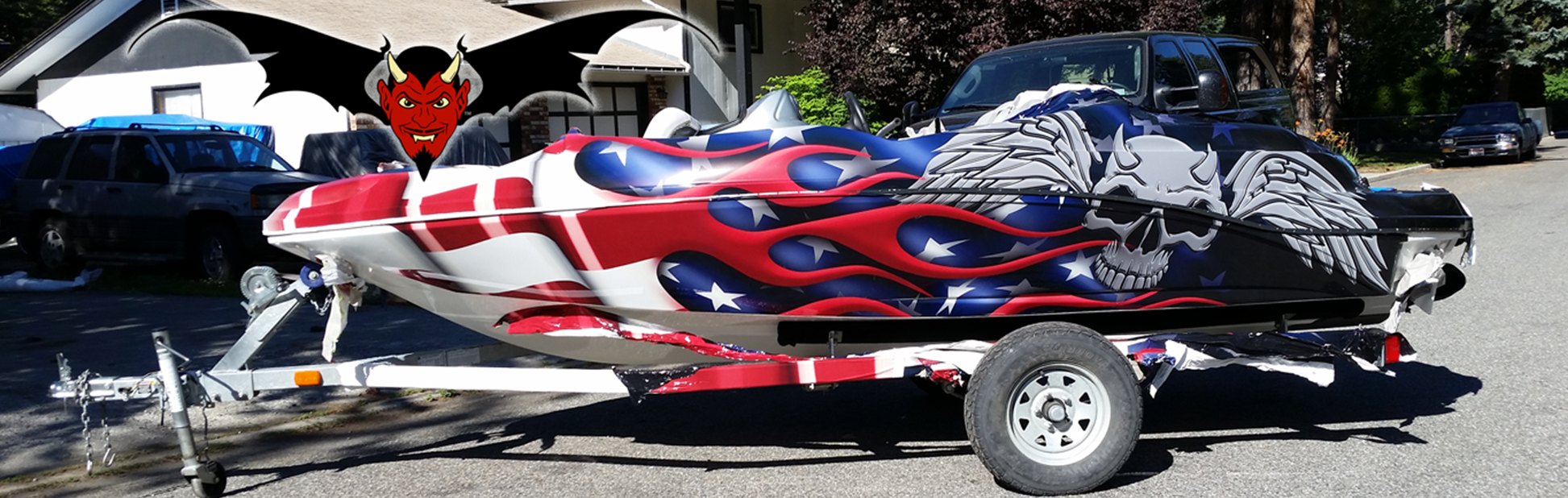 Custom Boat Decals and Graphics – Speed Demon Wraps