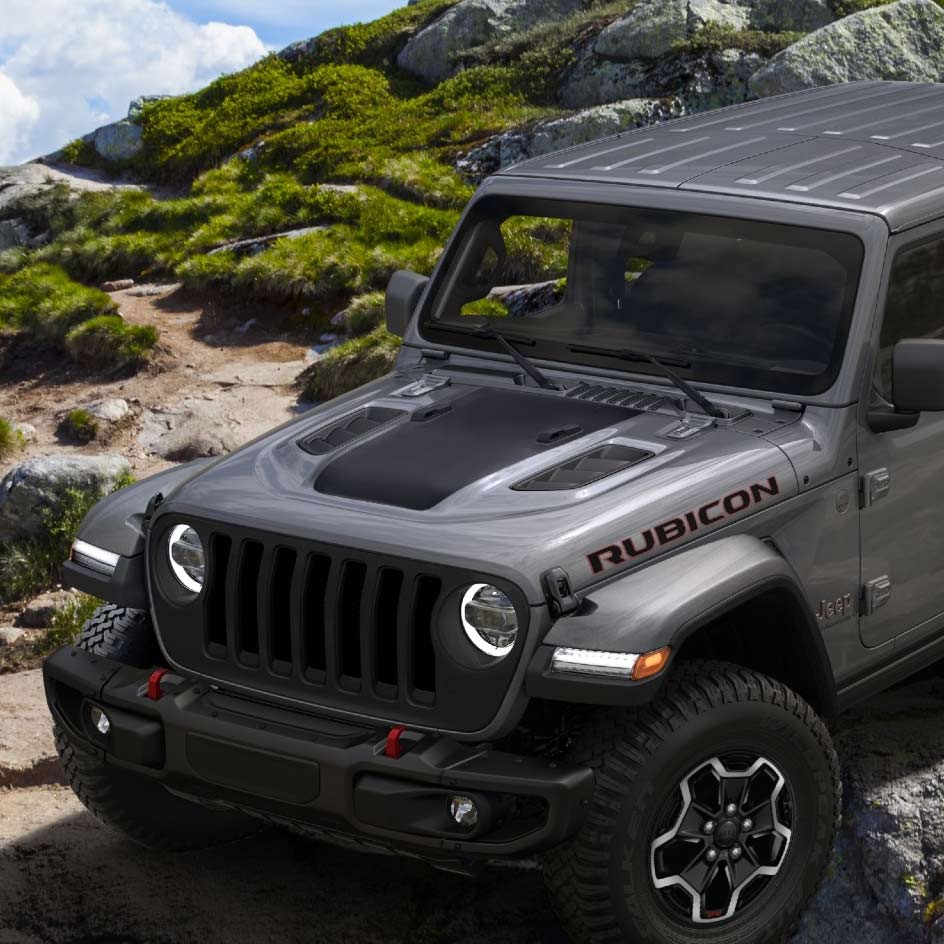 Hood Stripe Decal W Outline Jeep Jl Wrangler Jt Gladiator 2018-2024 ...